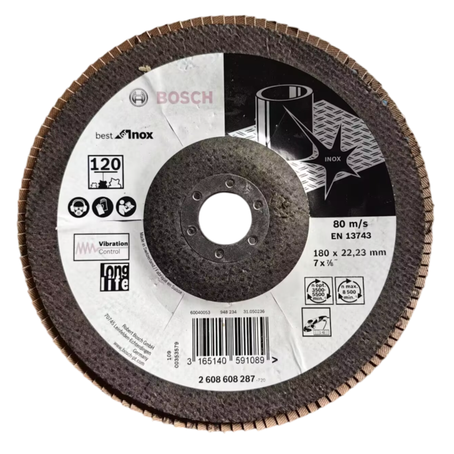 BOSCH DISCO DE LIXAR INOX 180×22,23MM – bosch-angola.com